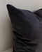 Hugo Velvet Pillow Cover, Charcoal