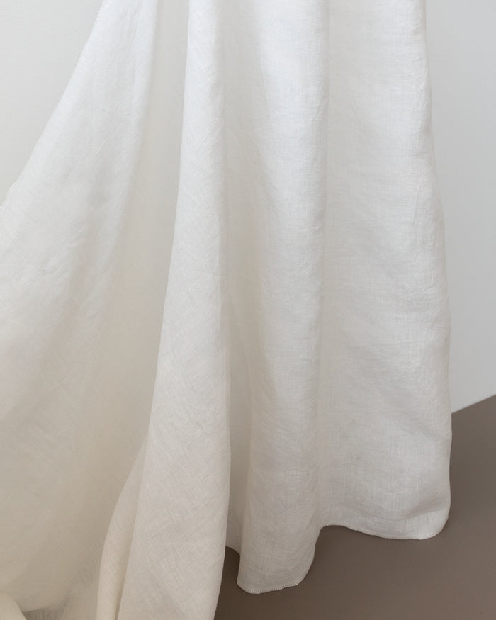 Meara Double-Wide Linen Fabric, Shell