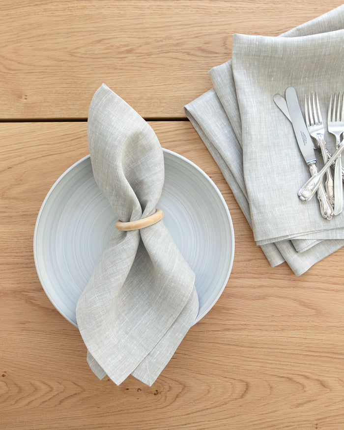Grace Linen Napkins, Natural (Set of Two)